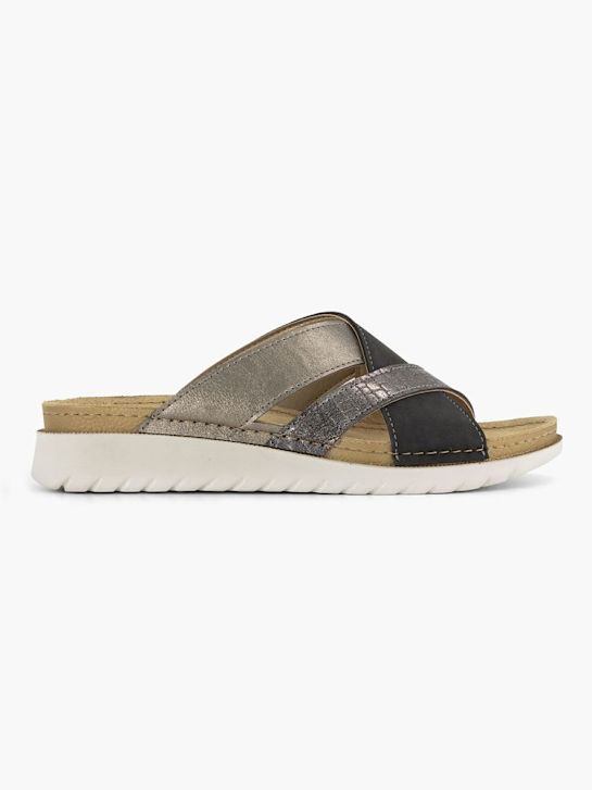 Easy Street Slipper met voetbed Zilver | vanHaren