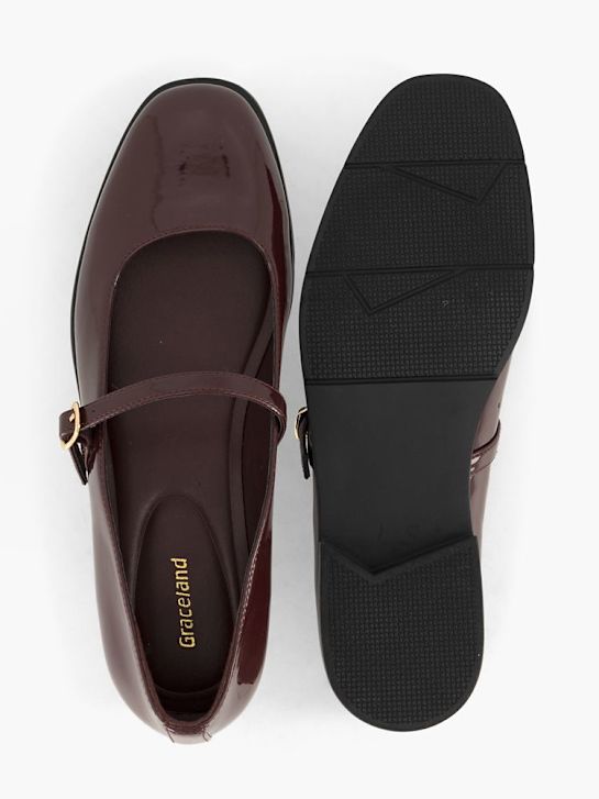 Graceland Mary Jane Ballerina Rood | vanHaren