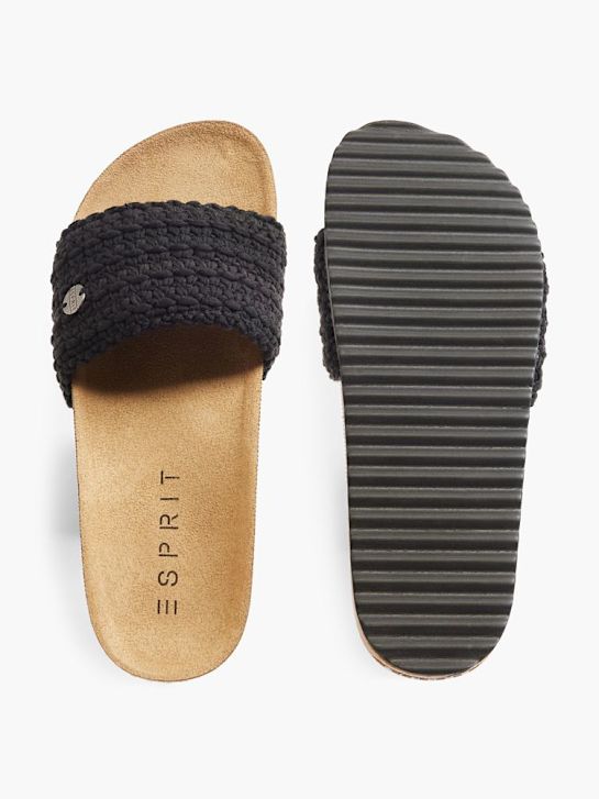 ESPRIT Slipper met voetbed Zwart | vanHaren