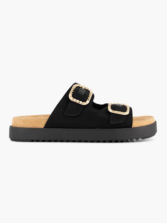 Graceland Slipper met voetbed Zwart | vanHaren