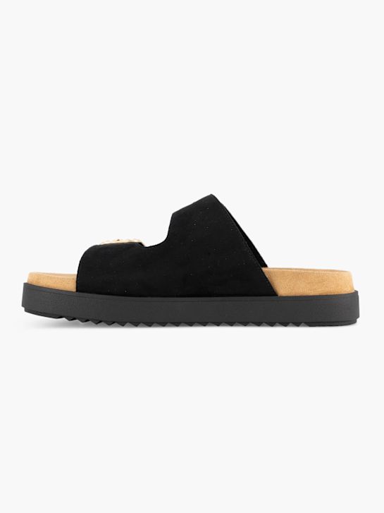 Graceland Slipper met voetbed Zwart | vanHaren