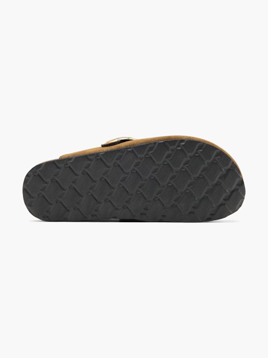 Graceland Slipper met voetbed Bruin | vanHaren